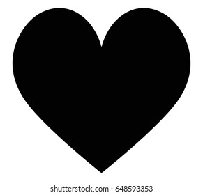 Love Black Icon Vector Stock Vector (Royalty Free) 648593353 | Shutterstock