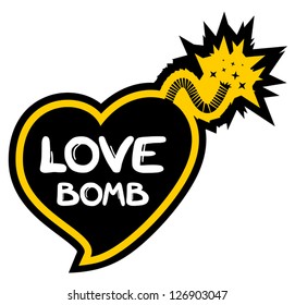 Love Bomb Stock Vector (Royalty Free) 126903047