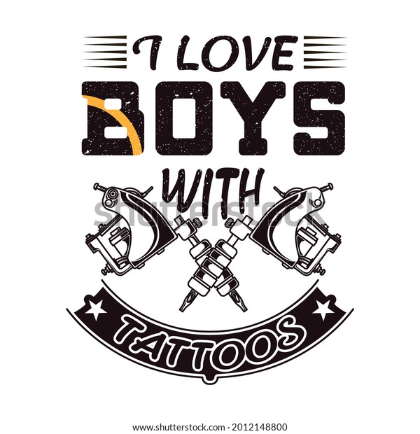 Love Boys Tattoos Stock Vector (Royalty Free) 2012148800 | Shutterstock