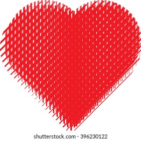 Love Brush Stroke Heart Vector Stock Vector (Royalty Free) 396230122 ...