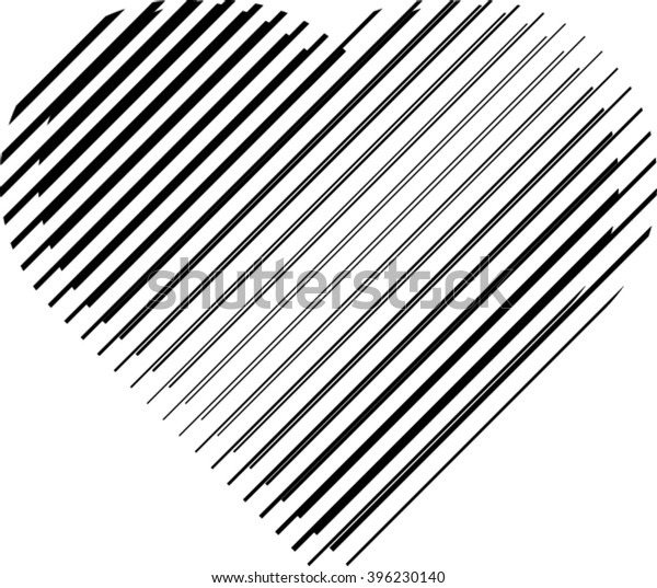 Love Brush Stroke Heart Vector Stock Vector (Royalty Free) 396230140