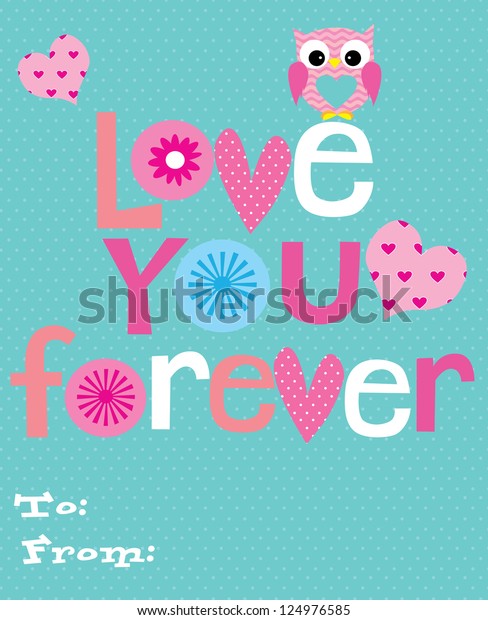 Love Card Design Vector Illustration Stock Vector (Royalty Free) 124976585