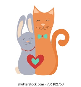 Love Catbunny Vector Illustration Stock Vector (Royalty Free) 786182758 ...