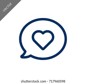 Love Chat Icon Stock Vector (Royalty Free) 717960484 | Shutterstock