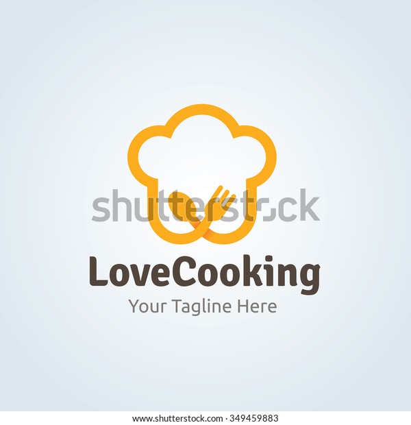 Love Cooking Logo Template Restaurant Brand Stock Vector (Royalty Free ...