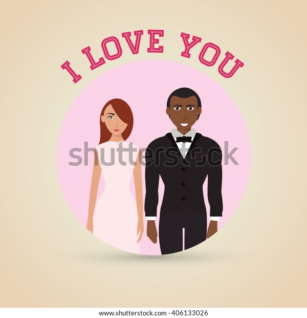 Love Couple Design Vector Illustration Stock Vector (Royalty Free ...