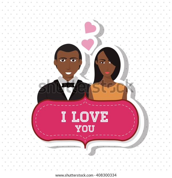 Love Couple Design Vector Illustration Stock Vector (Royalty Free ...