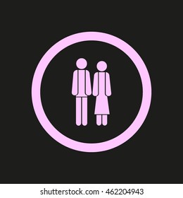 Love Couple Symbol Stock Vector (Royalty Free) 462204943 | Shutterstock