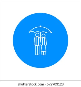 Love Couple Symbol Stock Vector (Royalty Free) 579252739
