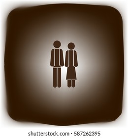 Love Couple Symbol Stock Vector (Royalty Free) 587262395 | Shutterstock