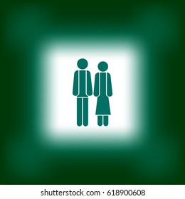 Love Couple Symbol Stock Vector (Royalty Free) 618900608 | Shutterstock