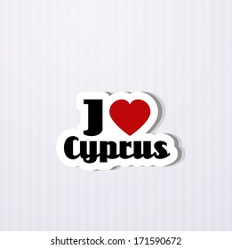 Love Cyprus Stock Vector (Royalty Free) 171590672 | Shutterstock