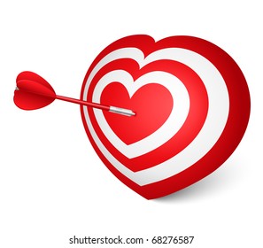 Love Darts Vector Illustration Stock Vector (Royalty Free) 68276587 ...