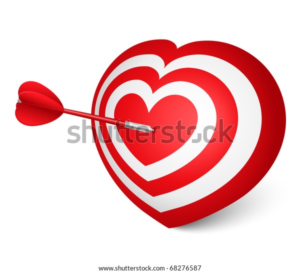 Love Darts Vector Illustration Stock Vector (Royalty Free) 68276587 ...