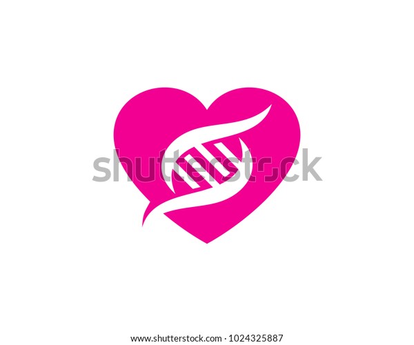 Love Dna Icon Logo Design Element Stock Vector (Royalty Free ...