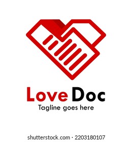Love Doc Logo Template Illustration Stock Vector (Royalty Free ...