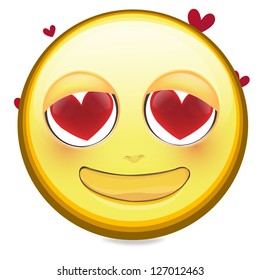 Love Emoticon Stock Vector (Royalty Free) 127012463 | Shutterstock