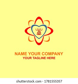Love Eye Abstract Logo Design Stock Vector (Royalty Free) 1781555357 ...