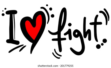 Love Fight Stock Vector (Royalty Free) 201779255 | Shutterstock