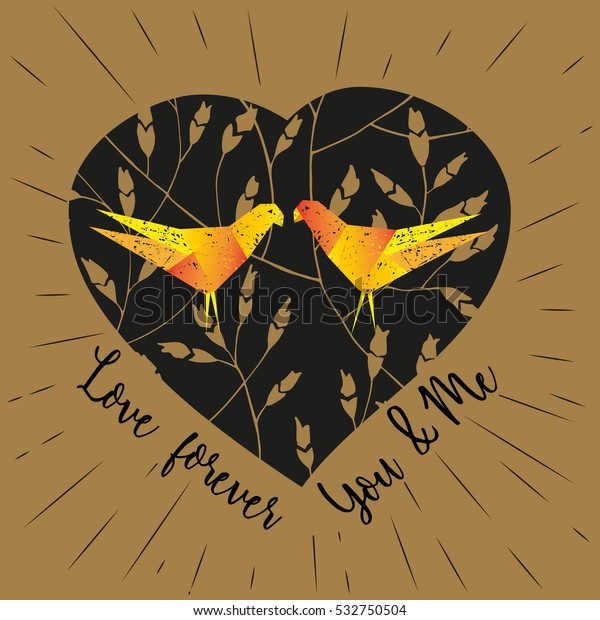 Love Forever Poster Stock Vector (Royalty Free) 532750504 | Shutterstock