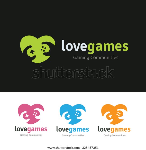 Love Games Logo Template Stock Vector (Royalty Free) 325457351