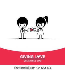 Love Giving Stock Vector (Royalty Free) 243305416 | Shutterstock