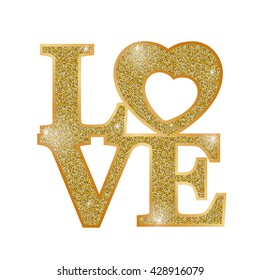 19,102 Love letters golden text Images, Stock Photos & Vectors ...