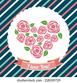 Love Graphic Design Vector Illustration Stock Vector (Royalty Free ...