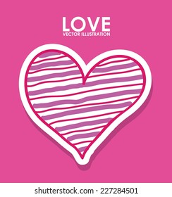Love Graphic Design Vector Illustration Stock Vector (Royalty Free ...