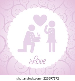 Love Graphic Design Vector Illustration Stock Vector (Royalty Free ...