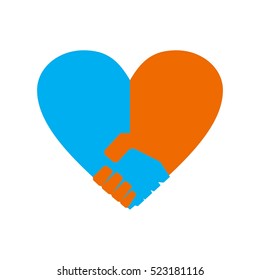 Handshake Loop Friendship Partnership Icon Unity Stock Vector (Royalty ...