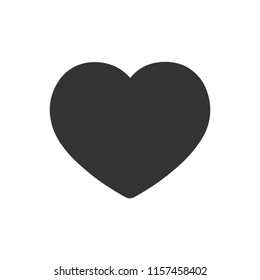 Heart Icon Black Heart Shadow Vector Stock Vector (Royalty Free) 359166608