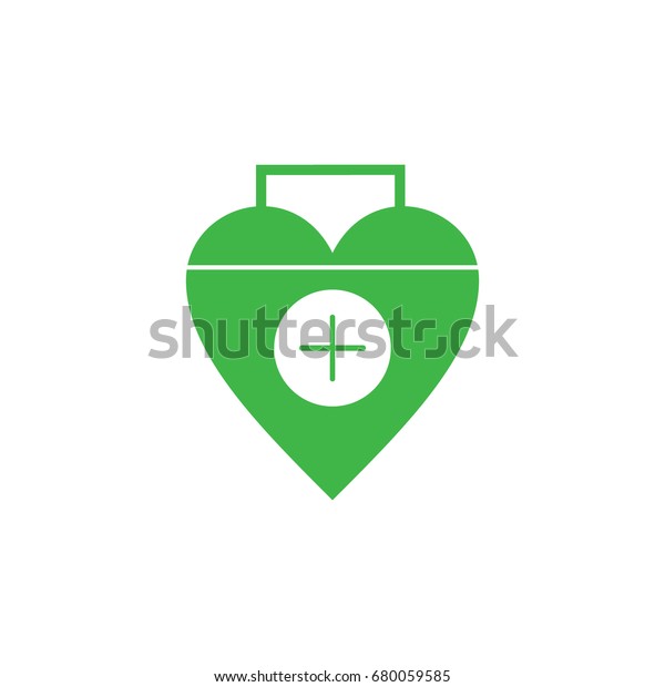 Love Heart Plus Symbol Vector Stock Vector (Royalty Free) 680059585 ...
