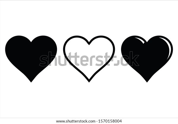 Love Hearth Icon Vector Flat Icon Stock-vektor (royaltyfri) 1570158004 ...