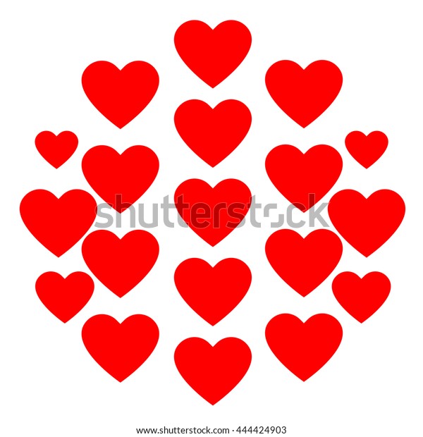 Love Hearts Collection Love Hearts Vector Stock Vector (Royalty Free ...