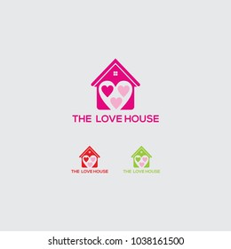Logo Love House Stock Vector (Royalty Free) 1043100340 | Shutterstock