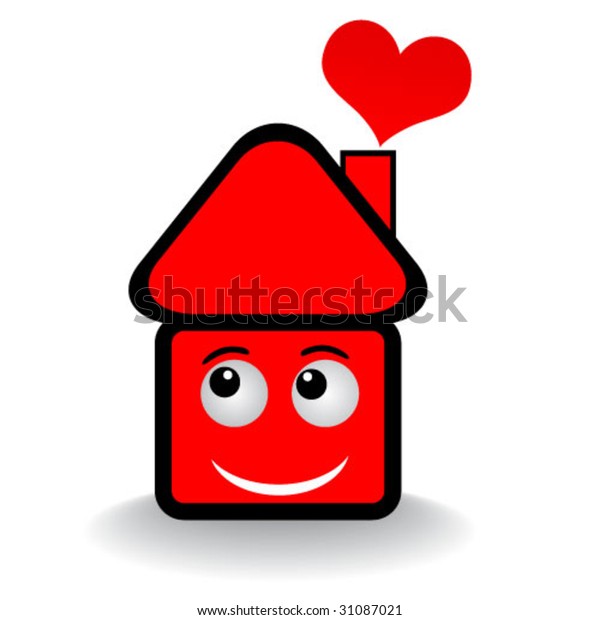 Love House Smiley Face Vector Illustration 库存矢量图（免版税）31087021 ...