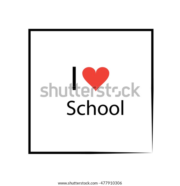 Love Icon Love School Background Education Stock Vector (Royalty Free ...