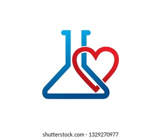 Love Lab Logo Template Icon Symbol Stock Vector (Royalty Free ...