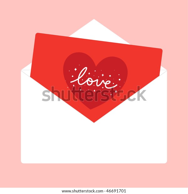 Love Letter Stock Vector (Royalty Free) 46691701 | Shutterstock