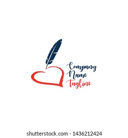 Love Letter Logo Concept Vector Stock Vector (Royalty Free) 1436212424 ...