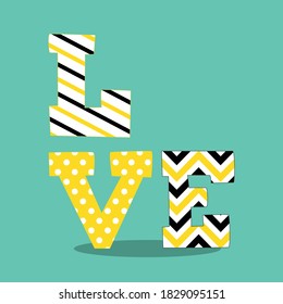 Love Letters Design Vector Illustration Stock Vector (Royalty Free ...