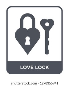 Love Lock Icon Vector On White Stock Vector (Royalty Free) 1278355741 ...