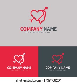 Real Love Logo Design Templateheart Care Stock Vector (Royalty Free ...