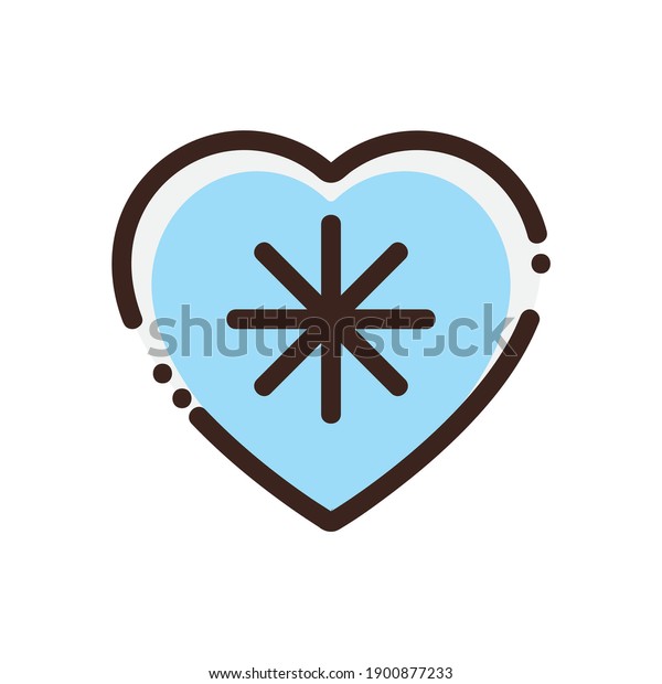 Love Math Asterisk Modern Icon Vector Stock Vector (Royalty Free ...