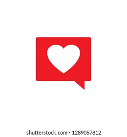 Love Notification Icon Stock Vector (Royalty Free) 1289057812 ...