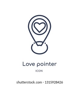 Love Pointer Icon Signs Outline Collection Stock Vector (Royalty Free ...