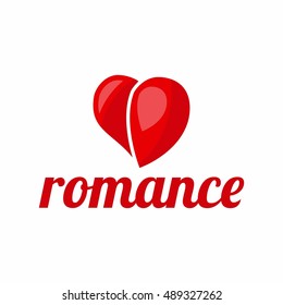 Love Romance Couple Logo Stock Vector (Royalty Free) 489327262 ...