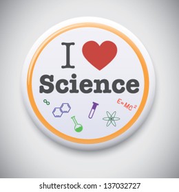 Love Science Vector Button Badge Stock Vector (Royalty Free) 137032727 ...