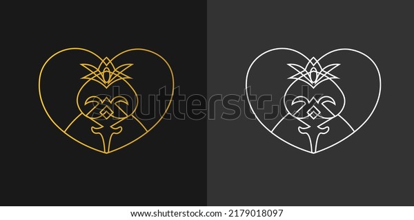 el diseño del logo dorado en: vector de stock (libre de regalías ...